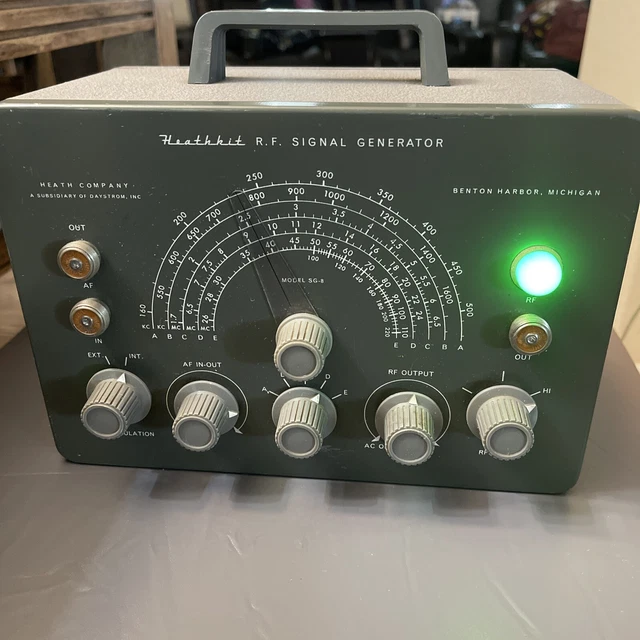 HEATHKIT RF SIGNAL Generator Model SG-8 Vintage Radio tester $57.00 ...