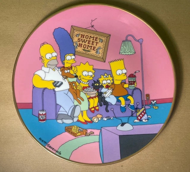 THE SIMPSONS A Family For The 90s Collectors plate Limited Edition ...