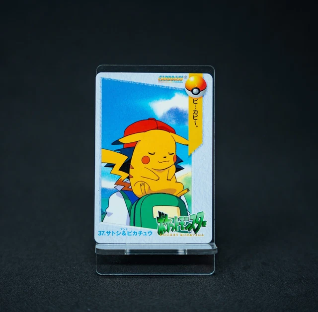 POKEMON CARD ASH & Pikachu 37 Bandai Carddass Anime Collection Japanese ...