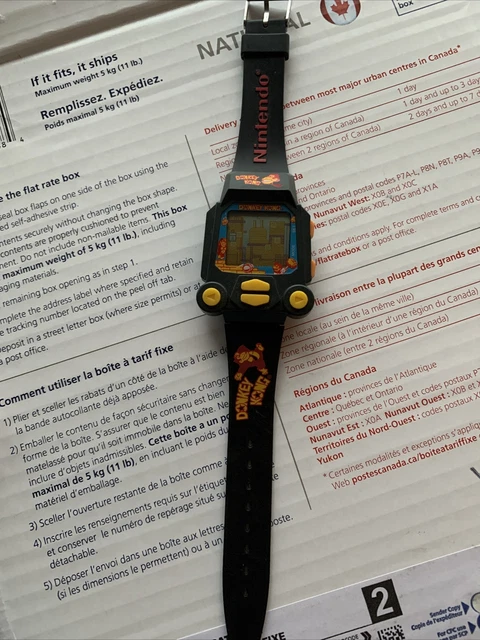 RARE RETRO GAME Watch Donkey Kong Nelsonic Nintendo Wristwatch Lcd ...
