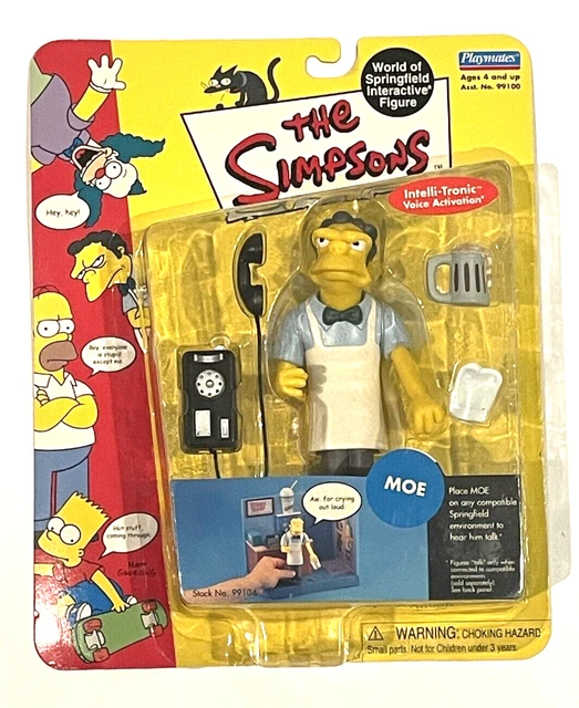 LOS SIMPSON: WORLD of Springfield, figura de acción Moe, compañeros de ...