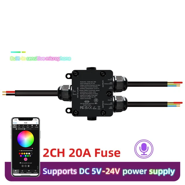 IP65 FOR ESP32 LED Controller with Mic 100 Dynamic Modes for DIY ...
