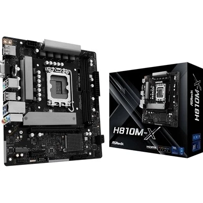 ASROCK H810M-X INTEL Socket 1851 Motherboard 2 X Ddr5 Dimm Slots 1 X M ...