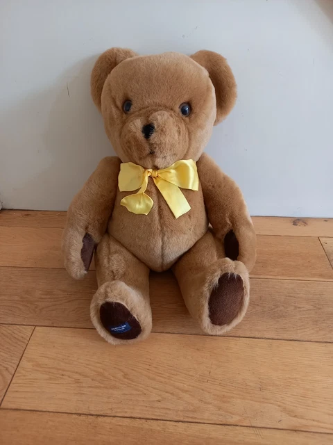 MULHOLLAND AND BAILIE Golden Articulated Growler Bear 20 Inches Vgc £4. ...