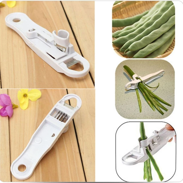 CONVENIENT BEAN SLICER Runner Beans Peeler Vegetable Cutter Cutter ...