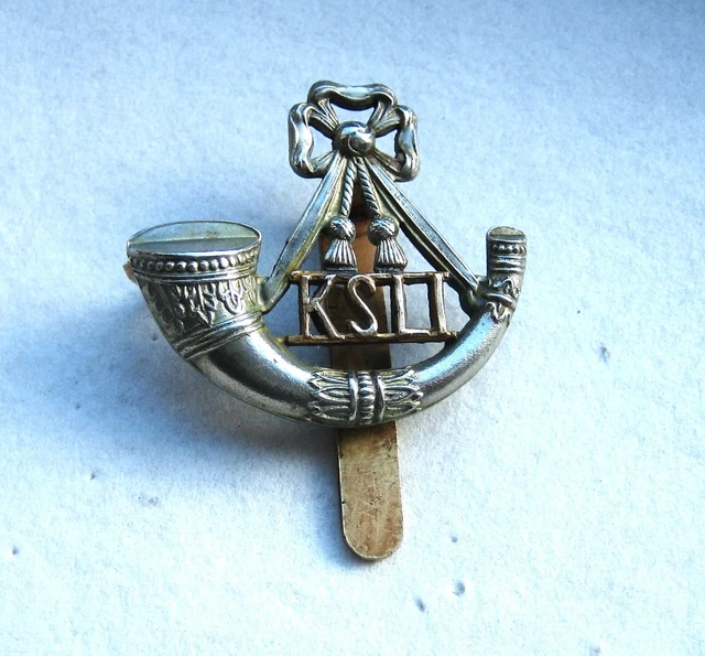 WWII ERA BRITISH Army The King's Shropshire Light Infantry (KSLI) Cap ...