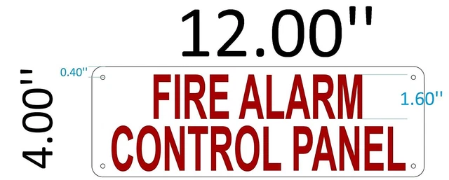FIRE ALARM CONTROL PANEL SIGN (Reflective, Aluminium 4X12) £6.88 ...