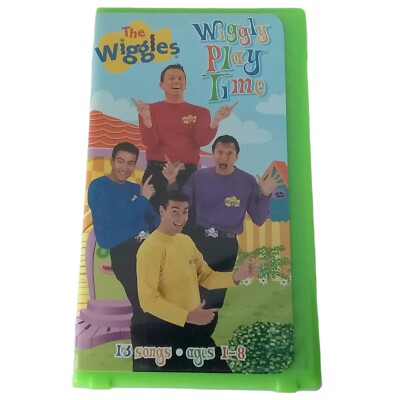 THE WIGGLES - Wiggly Play Time VHS 2001 13 songs ages 1 to 8 lyrick ...