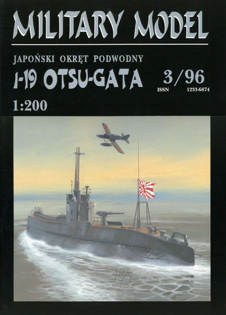CARD PAPER Model Kit Halinski Japanese Type Submarine Otsu-Gata Scale 1 ...