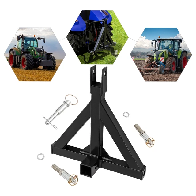 3 POINT LINKAGE TOW HITCH - Compact Tractor Mounted Towing Cat 1 ...