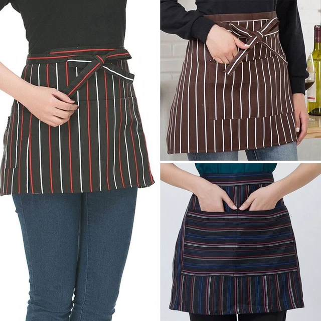 BAR PUB CAFE Cooking Half Apron Antifouling Work Apron Waist Aprons ...