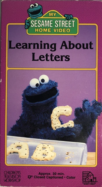 SESAME STREET LEARNING About Letters Jim Henson Cartoon(VHS 1986)TESTED ...