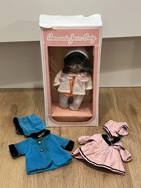VINTAGE AMANDA JANE Baby Doll in Original Box And 2 x Outfits £89.10 ...