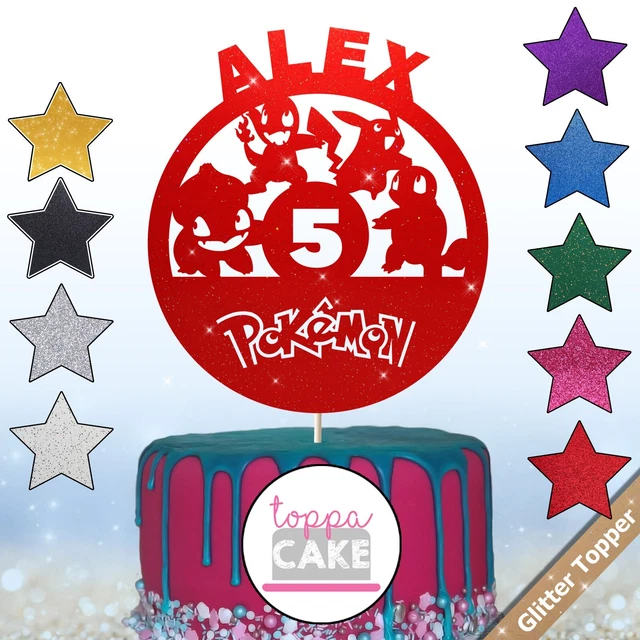 POKEMON CHARACTERS CAKE Topper Pikachu Pokémon Decoration Age Toppers ...