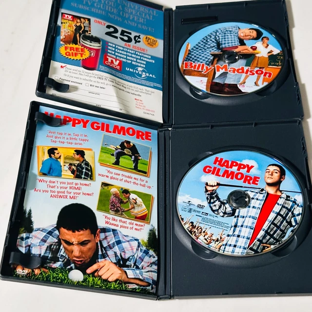 THE HAPPY GILMORE Billy Madison Collection - 2 DVD Set - Adam Sandler ...