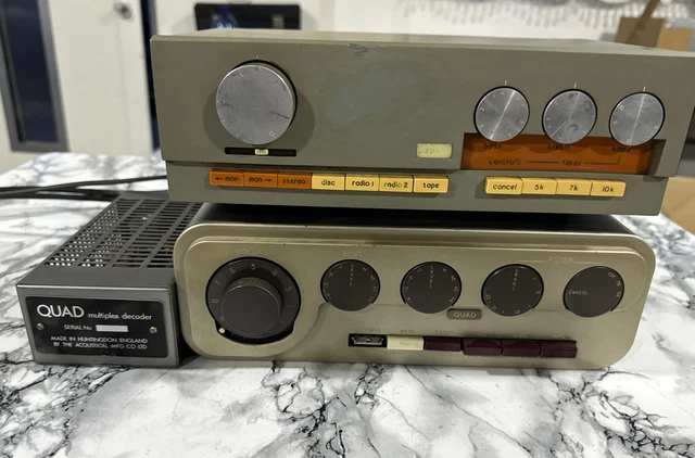 THE QUAD II 22 control unit Preamplifier Vorverstärker With Quad 33 And ...