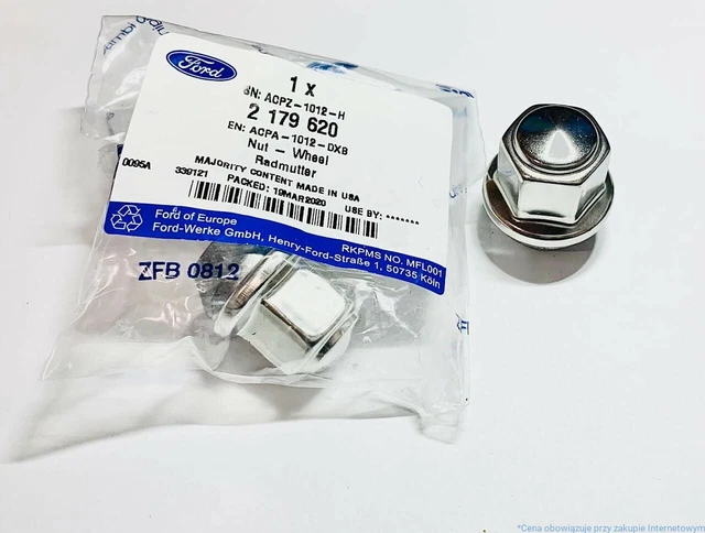 GENUINE FORD ALLOY Wheel Nut x1 Fiesta Focus Puma Cmax Kuga Mondeo ...
