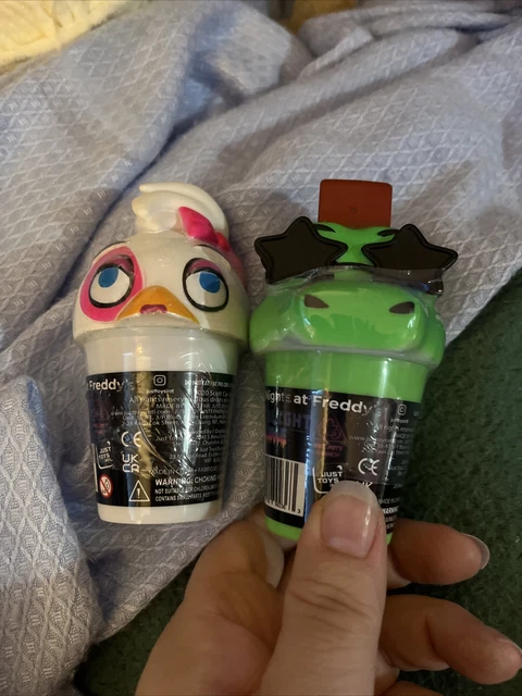 FIVE NIGHTS AT Freddy's FNAF Blacklight Slime Figures Set Of 2 Glamrock ...