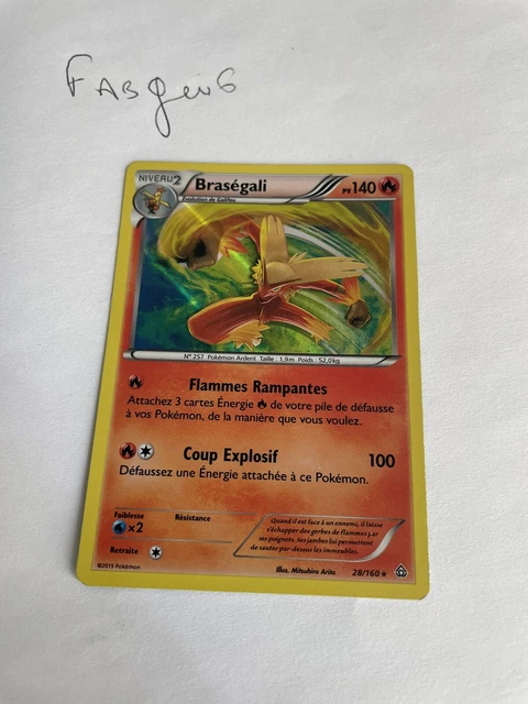 CARTE POKÉMON BRASÉGALI 28/160 Holo Primo Choc NEUF EUR 7,00 - PicClick FR