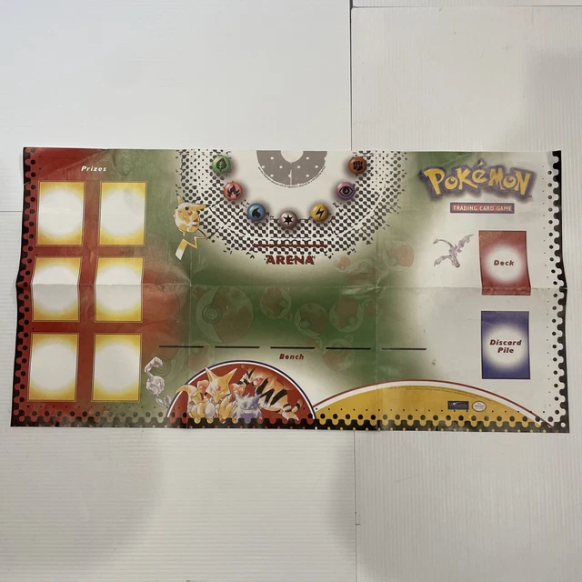 RARE 1998 VINTAGE POKEMON Shadowless Playmat Checklist Poster Base Set ...