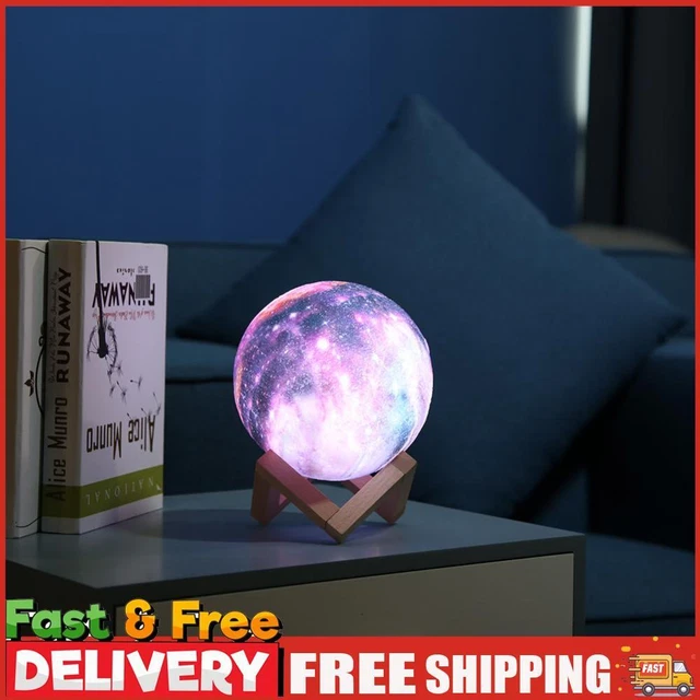 3D PRINT STAR Moon Lamp 16 Color Change Touch Night Light (20cm) £8.75 ...