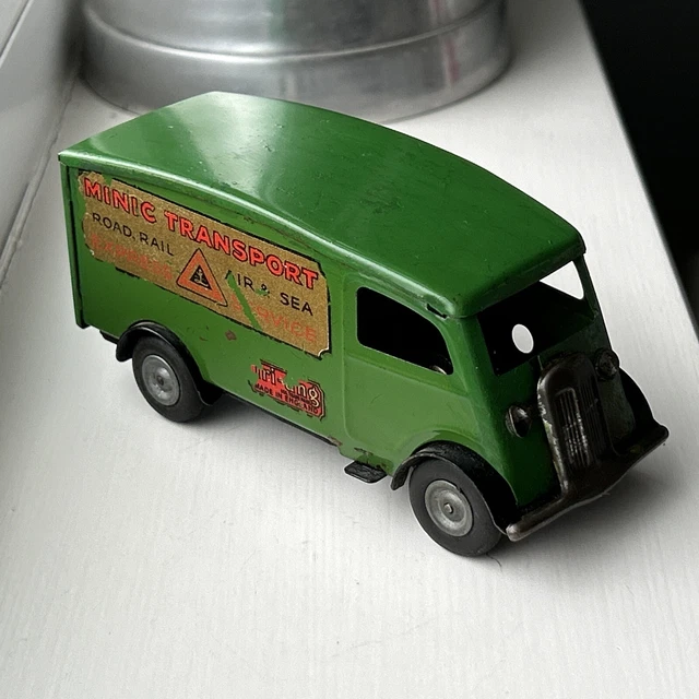 TRI-ANG MINIC 103M Clockwork Short Bonnet Shutter Van, Green, Minic ...