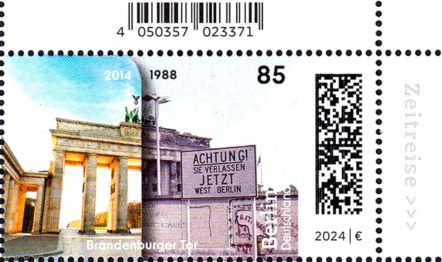 3808 POSTFRISCH DEUTSCHLAND Januar Neuheit 2024 Ecke Berliner Mauer DDR ...