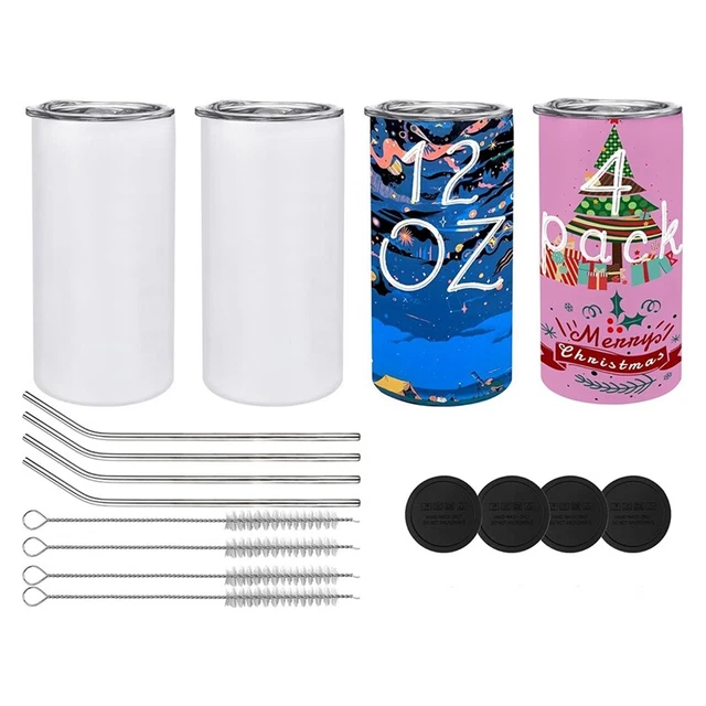 CONFEZIONE DA 4 tamburi sublimati 12 oz vuoti, isolati acciaio inox ... CONFEZIONE DA 4 tamburi sublimati 12 oz vuoti, isolati acciaio inox ...