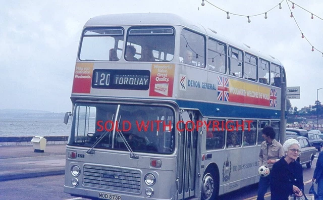 35MM ORIGINAL BUS slide Devon General MOD 573P (Ex Western National) £4 ...
