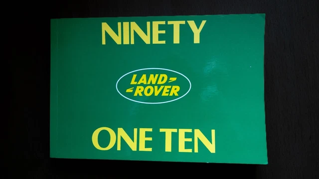 MANUALE LAND ROVER Ninety & One Ten - 1983 - 1990 EUR 11,66 - PicClick IT