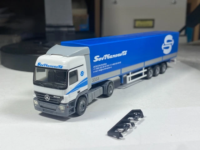 SOVTRANSAUTO - MERCEDES-BENZ Actros 1L Sattelzug Pritsche/Plane EUR 35 ...