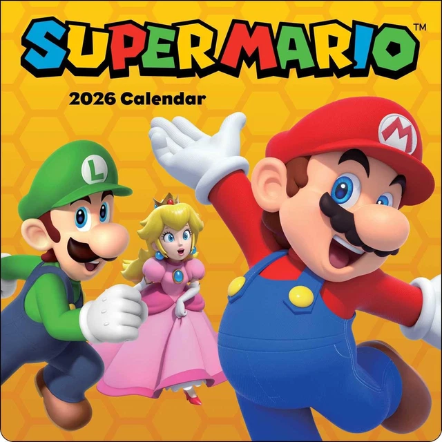 HARRY ABRAMS SUPER Mario 12x12 2026 Wall Calendar w $22.12 - PicClick CA