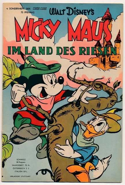 MICKY MAUS SONDERHEFT 4 - Micky Maus im Land des Riesen - 1953 EUR 132 ...