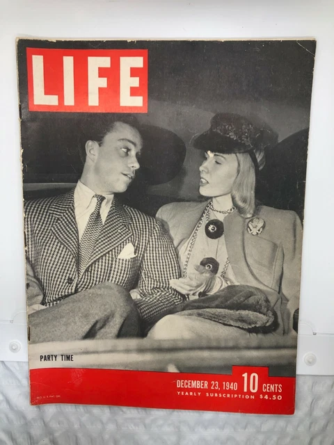 LIFE MAGAZINE DECEMBER 23, 1940 Lana Turner, Hitler, Christmas, World ...
