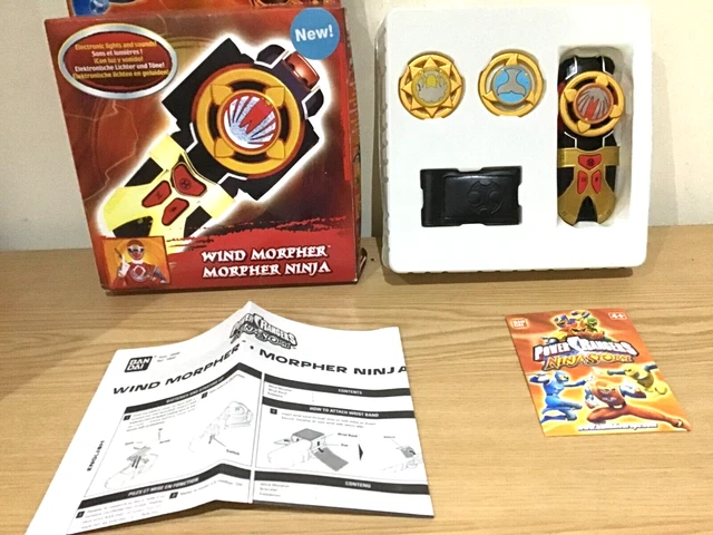 BNIB POWER RANGERS Ninja Storm Wind Morpher 100% Complete Bandai 2002 ...