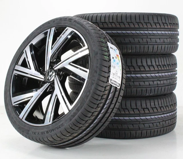 RUOTE ESTIVE VW Golf 8 & R-Line GTI GTD 18 pollici Bergamo cerchi schw ...