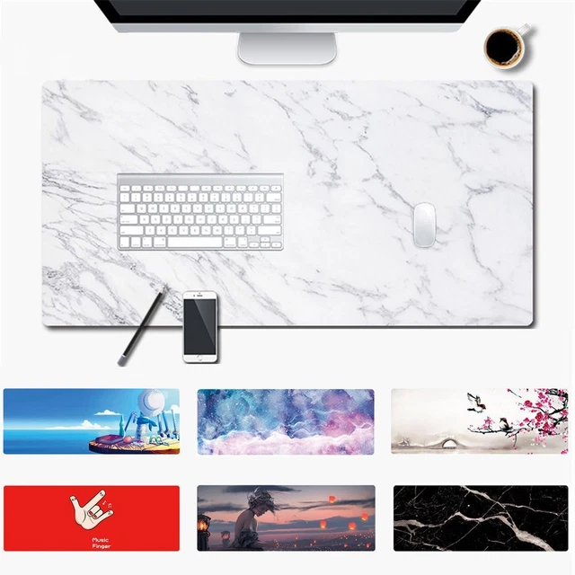 DESKTOP LOCKING EDGE Rubber Keyboard Computer Desk Mat Mouse Pad Laptop ...