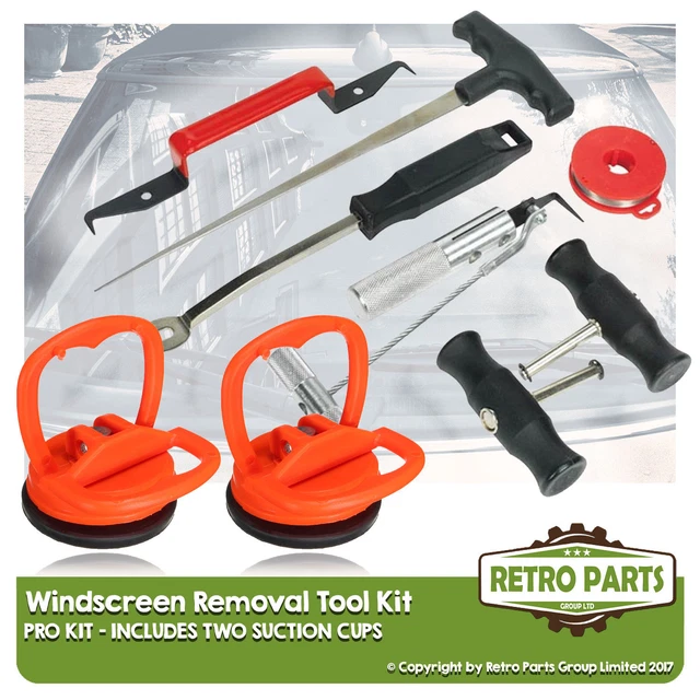 PARE-BRISE VERRE KIT Outil Extraction pour Daihatsu Mira Coco Ventouses ...