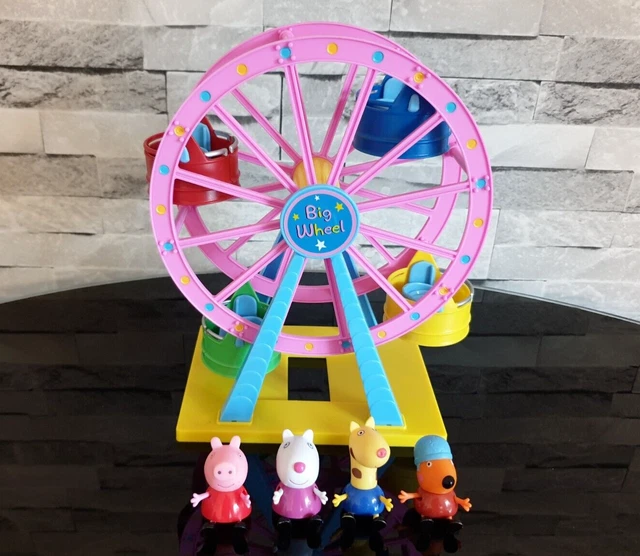 PEPPA PIG BIG Wheel Fair Ground Ferris Wheel with 4x Figures Playset ...