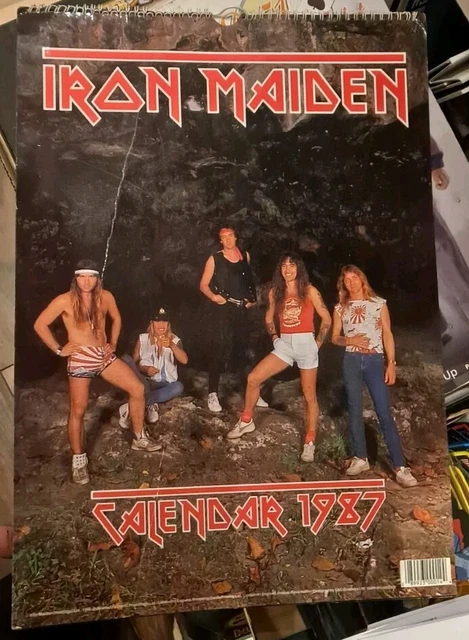 IRON MAIDEN ORIGINAL Official Vintage CALENDAR 1987 Collectors Lot For ...