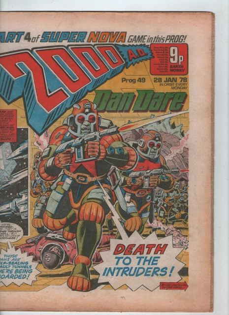 2000AD PROG. # 49 - JUDGE DREDD, DAN DARE, VISIBLE MAN ( 28th JANUARY ...