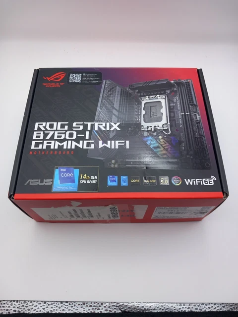 ASUS ROG STRIX B760-I GAMING WIFI Motherboard Socket 1700 DDR5 Mini ITX ...