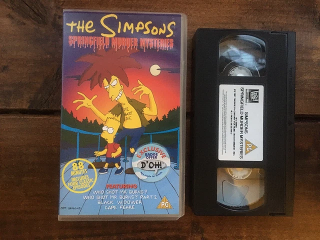 THE SIMPSONS SPRINGFIELD Murder Mysteries VHS Video Tape £2.99 ...