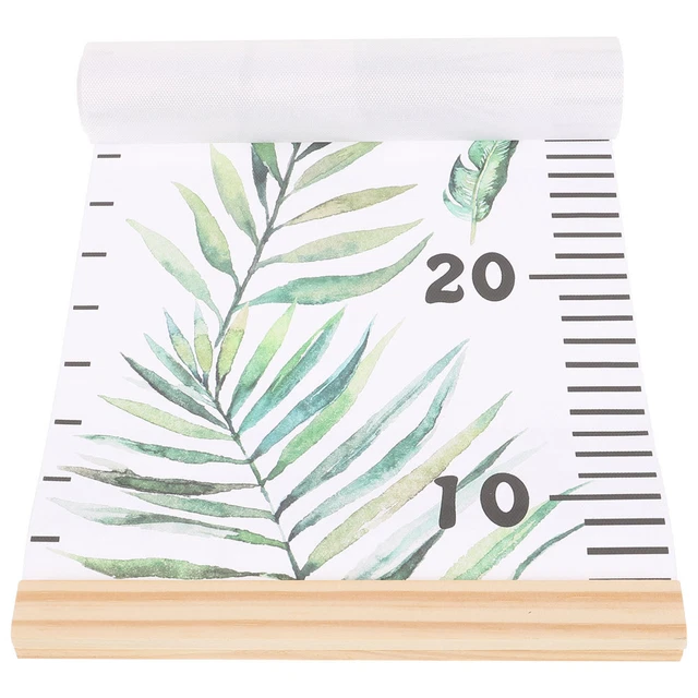 KIDS HEIGHT WALL Chart Canvas Hanging Rulers Growth Sticker Decor Child ...