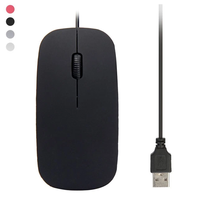 PERIPHERALS 1600 DPI High Quality USB Optical Mice Wired Mouse For ...