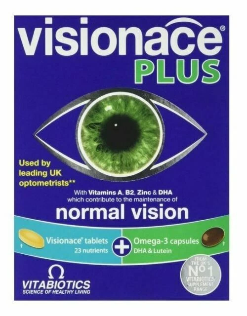 VITABIOTICS - VISIONACE Plus - For Healthy Eyes & Vision - 56 Tablets ...