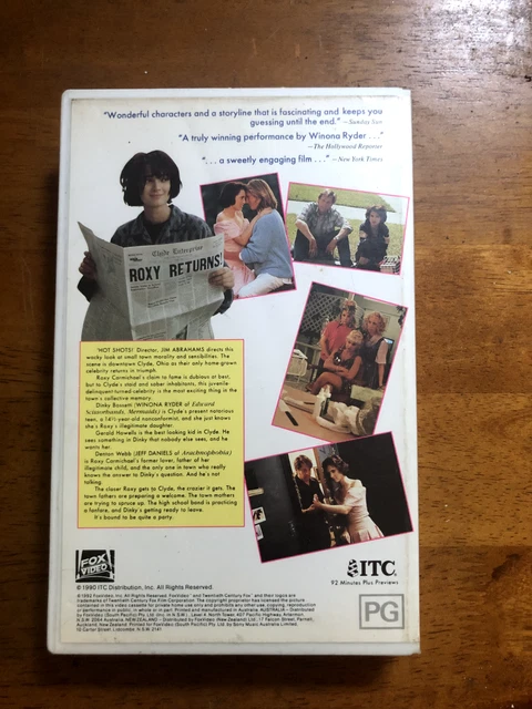 WELCOME HOME ROXY Carmichael VHS Winona Ryder PAL Format Ex Rental $22. ...
