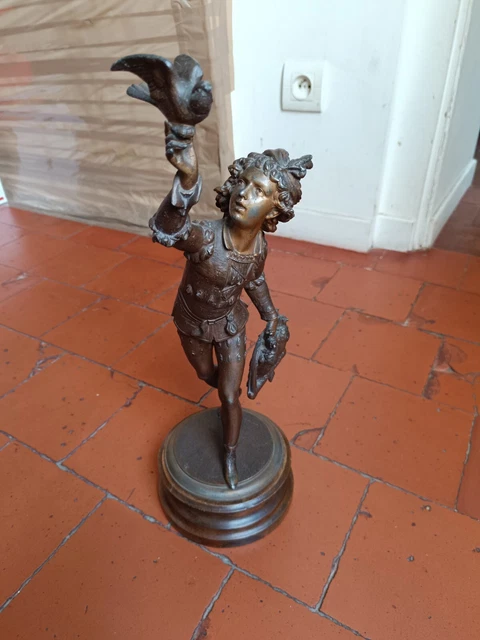 ANCIENNE STATUE RÉGULE Vol D Oiseaux EUR 70,00 - PicClick FR