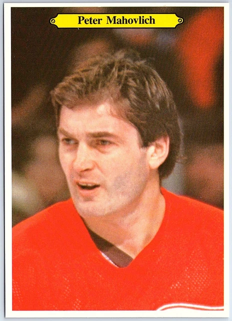 1981-82 O-PEE-CHEE SUPER Peter Mahovlich OPC Jumbo Card Detroit Red ...