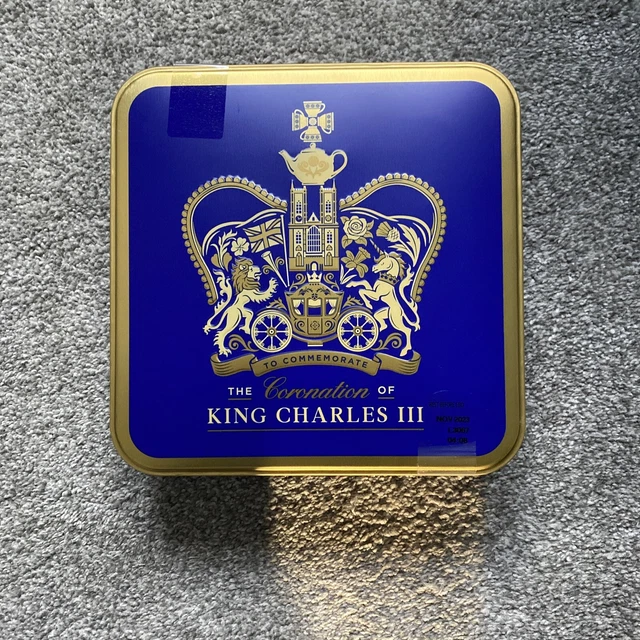 KING CHARLES III Coronation May 2023 Asda Shortbread Biscuit Tin1 EUR ...